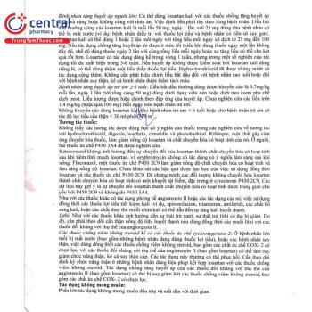 [CHÍNH HÃNG] Thuốc Losagen 50 - điều trị tăng huyết áp