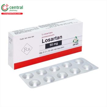 Thuốc Losartan 50mg TV.Pharm giúp điều trị tăng huyết áp