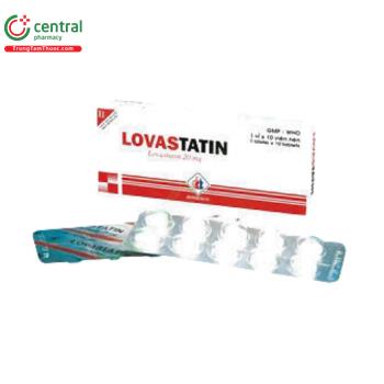 Thuốc Lovastatin 20 mg Domesco phòng ngừa biến cố tim mạch
