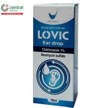 Dung dịch nhỏ tai LOVIC Ear Drop Ngăn ngừa nhiễm vi khuẩn và nấm tai