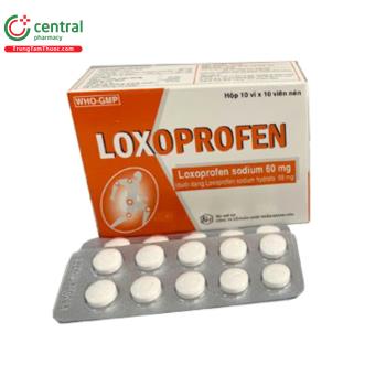Thuốc Loxoprofen 60mg Khapharco - Điều trị viêm khớp dạng thấp