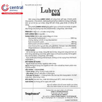 [CHÍNH HÃNG] Viên uống Lubrex Gold giảm đau xương khớp