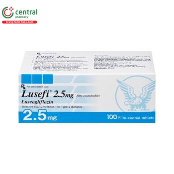Thuốc Lusefi 2.5mg dùng trong điều trị đái tháo đường týp 2
