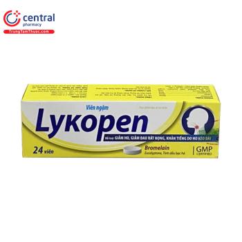 [CHÍNH HÃNG] Viêm ngậm Lykopen giảm ho, giảm đau rát họng