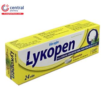 [CHÍNH HÃNG] Viêm ngậm Lykopen giảm ho, giảm đau rát họng