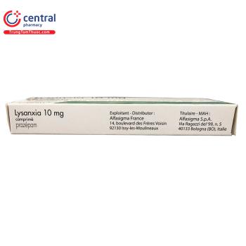 [CHÍNH HÃNG] Thuốc Lysanxia 10mg Alfasigma điều trị rối loạn lo âu
