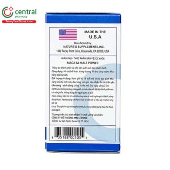 Thuốc Maca M Male Power giúp bổ thận, tráng dương, tăng cường sinh lý