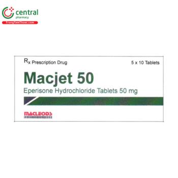 Thuốc Macjet 50 (Eperison hydrochlorid) điều trị co cứng cơ