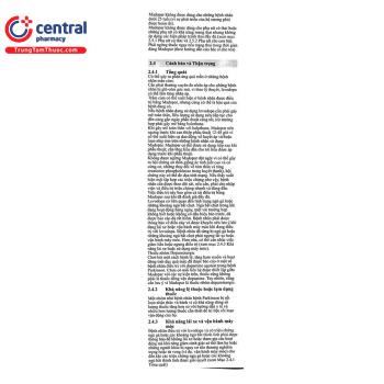 Thuốc Madopar 250mg: Chỉ định, liều dùng và lưu ý sử dụng