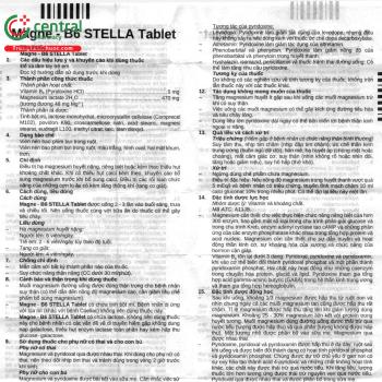 Thuốc Magne - B6 Stella Tablet điều trị bệnh hạ magnesium huyết nặng