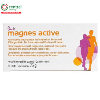 Magnes Active Denk tăng cường chức năng trên tim mạch, cải thiện co cơ