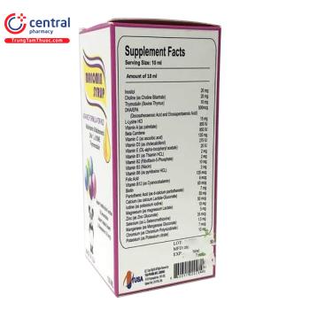 [CHÍNH HÃNG] Thuốc Manomin Syrup tăng cường miễn dịch, trẻ ăn ngon