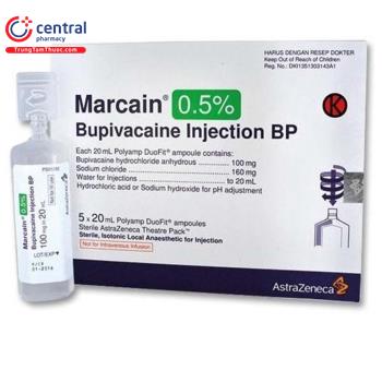 [CHÍNH HÃNG] Thuốc Marcain 0.5% gây tê tủy sống trong phẫu thuật