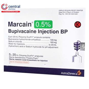 [CHÍNH HÃNG] Thuốc Marcain 0.5% gây tê tủy sống trong phẫu thuật