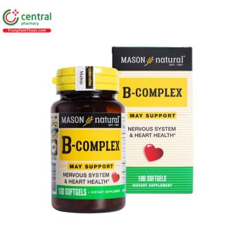 Mason Natural B-Complex bổ sung các vitamin nhóm B cân bằng dinh dưỡng