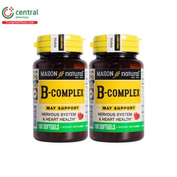 Mason Natural B-Complex bổ sung các vitamin nhóm B cân bằng dinh dưỡng
