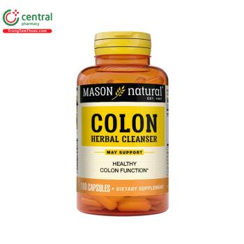 Mason Natural Colon Herbal Cleanser bổ sung chất xơ, cải thiện viêm đại ...
