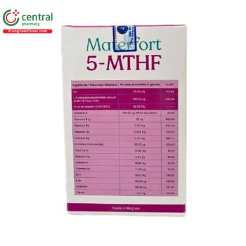 Materfort 5-MTHF bổ sung dưỡng chất tốt cho mẹ, ngừa dị tật thai nhi