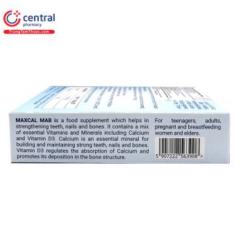 [CHÍNH HÃNG] Thuốc Maxcal Mab giúp xương chắc khỏe