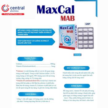 [CHÍNH HÃNG] Thuốc Maxcal Mab giúp xương chắc khỏe