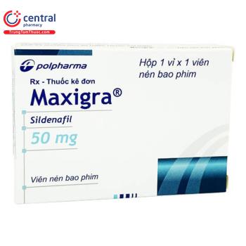 Thuốc Maxigra 50 mg điều trị rối loạn cương dương ở nam giới hiệu quả