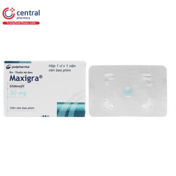 Thuốc Maxigra 50 mg điều trị rối loạn cương dương ở nam giới hiệu quả