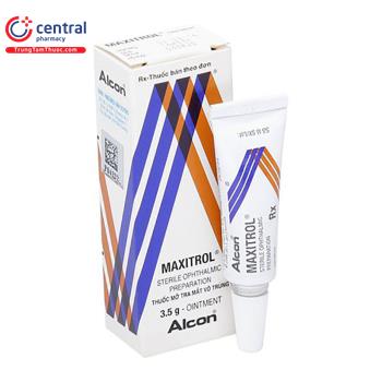Thuốc mỡ tra mắt Maxitrol 3.5g điều trị nhiễm khuẩn mắt hiệu quả