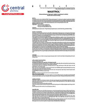 Thuốc mỡ tra mắt Maxitrol 3.5g điều trị nhiễm khuẩn mắt hiệu quả