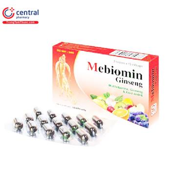 [CHÍNH HÃNG] Thuốc Mebiomin Ginseng (vỉ) bồi bổ cho người suy nhược