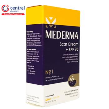 Kem trị sẹo Mederma Scar Cream Plus SPF 30 - trị sẹo chống nắng