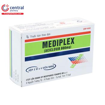 [CHÍNH HÃNG] Thuốc Mediplex 800mg - điều trị mụn rộp sinh dục