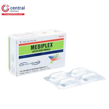 [CHÍNH HÃNG] Thuốc Mediplex 800mg - điều trị mụn rộp sinh dục