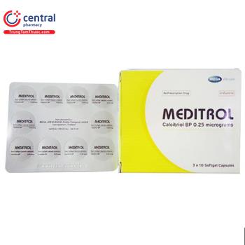 Thuốc điều trị loãng xương Meditrol 0,25mcg: chỉ định, liều dùng