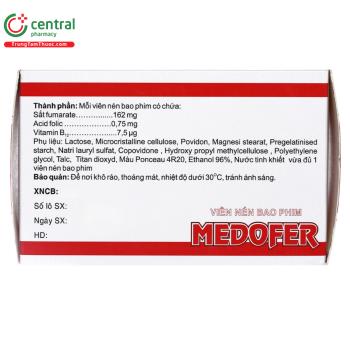 Thuốc Medofer - Giúp hỗ trợ phòng ngừa thiếu máu do thiếu sắt