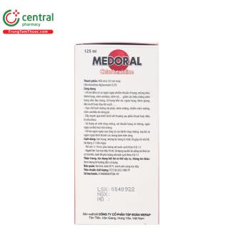 Thuốc súc miệng họng Medoral 125ml ngăn ngừa nhiễm khuẩn khoang miệng