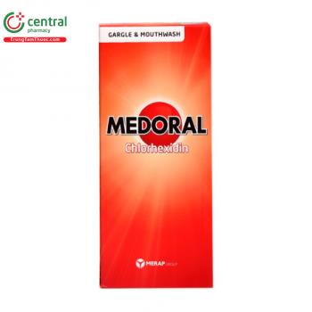 Thuốc súc miệng họng Medoral 125ml ngăn ngừa nhiễm khuẩn khoang miệng