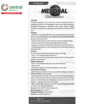 Thuốc súc miệng họng Medoral 125ml ngăn ngừa nhiễm khuẩn khoang miệng