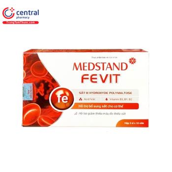 [CHÍNH HÃNG] Thuốc Medstand Fevit giúp bổ sung sắt và acid folic