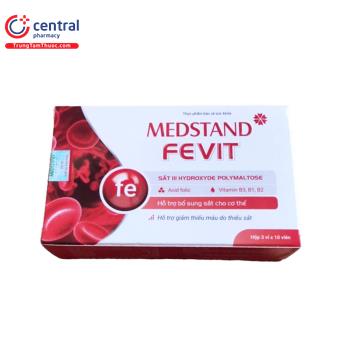 [CHÍNH HÃNG] Thuốc Medstand Fevit giúp bổ sung sắt và acid folic