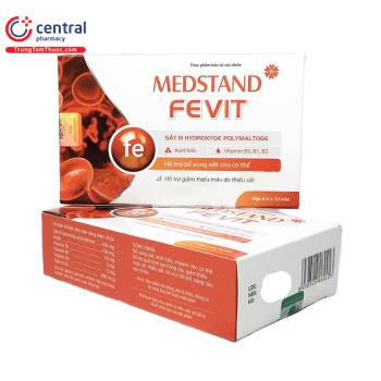[CHÍNH HÃNG] Thuốc Medstand Fevit giúp bổ sung sắt và acid folic