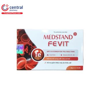 [CHÍNH HÃNG] Thuốc Medstand Fevit giúp bổ sung sắt và acid folic