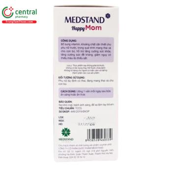 Thuốc Medstand Happy Mom bổ sung vitamin và khoáng chất mẹ bầu
