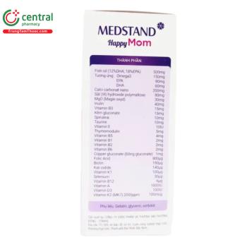 Thuốc Medstand Happy Mom bổ sung vitamin và khoáng chất mẹ bầu