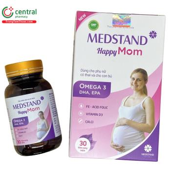Thuốc Medstand Happy Mom bổ sung vitamin và khoáng chất mẹ bầu