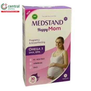 Thuốc Medstand Happy Mom bổ sung vitamin và khoáng chất mẹ bầu