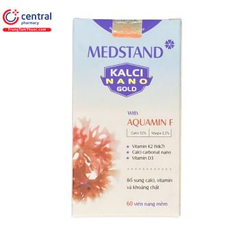 Thuốc Medstand Kalci Nano Gold (hộp 60 viên) - Bổ sung Calci cho cơ thể