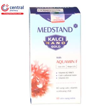 Thuốc Medstand Kalci Nano Gold (hộp 60 viên) - Bổ sung Calci cho cơ thể