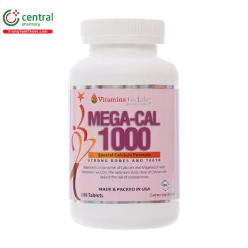 Mega-Cal 1000 giúp cơ thể khỏe mạnh, ngăn ngừa nguy cơ loãng xương