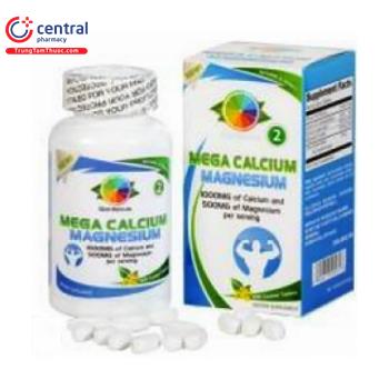 Thuốc Mega Calcium Magnesium - Bổ sung vitamin và khoáng chất