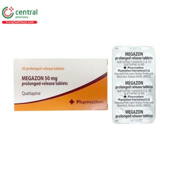 Thuốc Megazon 50mg chống rối loạn thần có giá bao nhiêu?